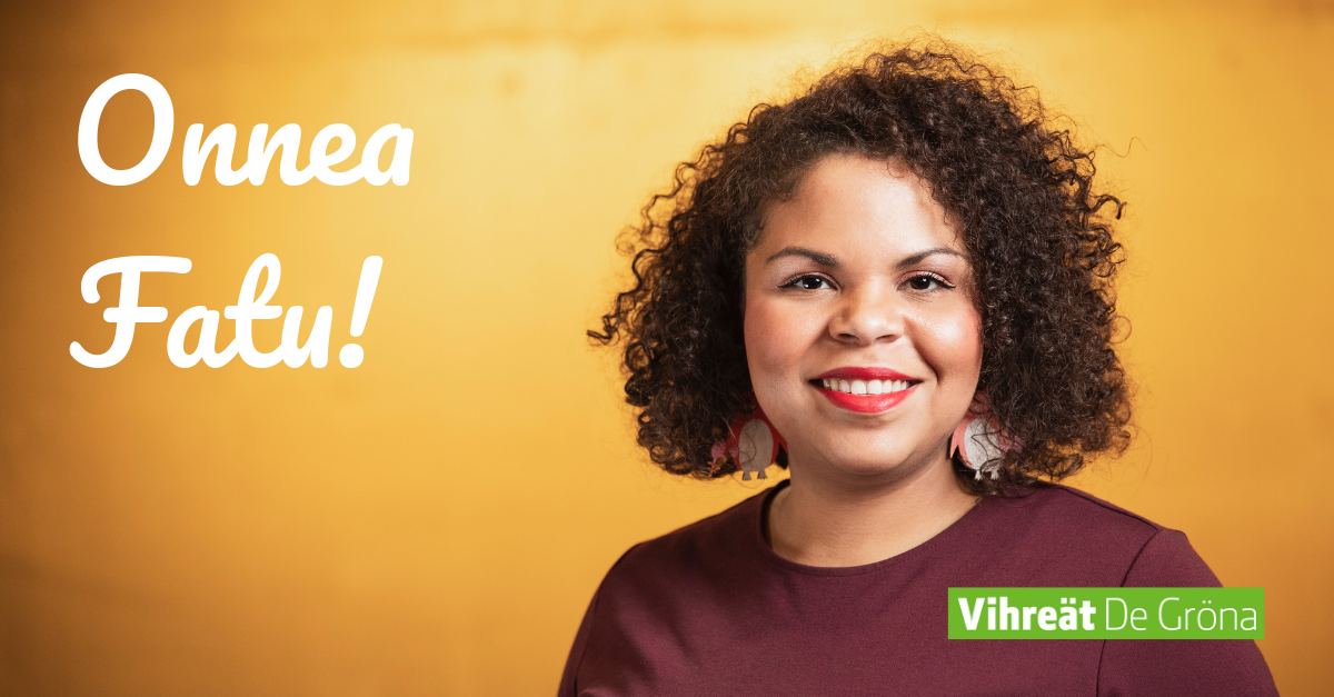 Vihreiden varapuheenjohtajaksi helsinkiläinen Fatim Diarra | Helsingin ...